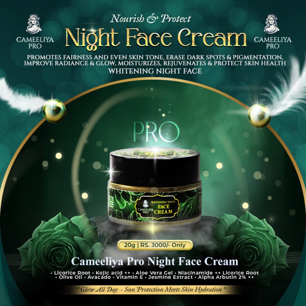 VIP Whitening Night Face Cream – 20G/30G – Cameeliya Beauty